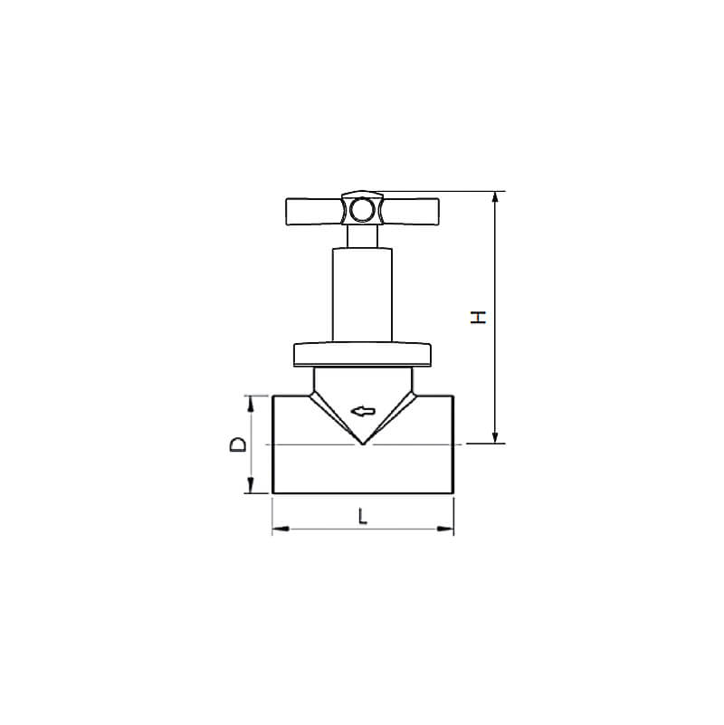 CHROME HANDLE STOP VALVE - Azeeta Pipe - Thermoplastic piping system