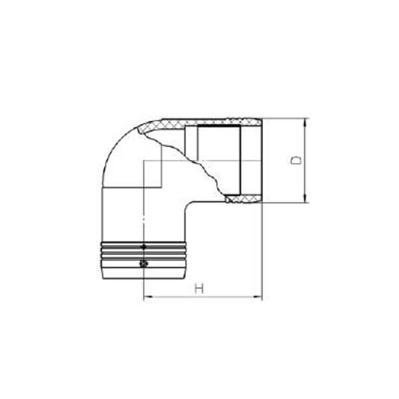 EQUAL ELBOW - Azeeta Pipe - Thermoplastic piping system